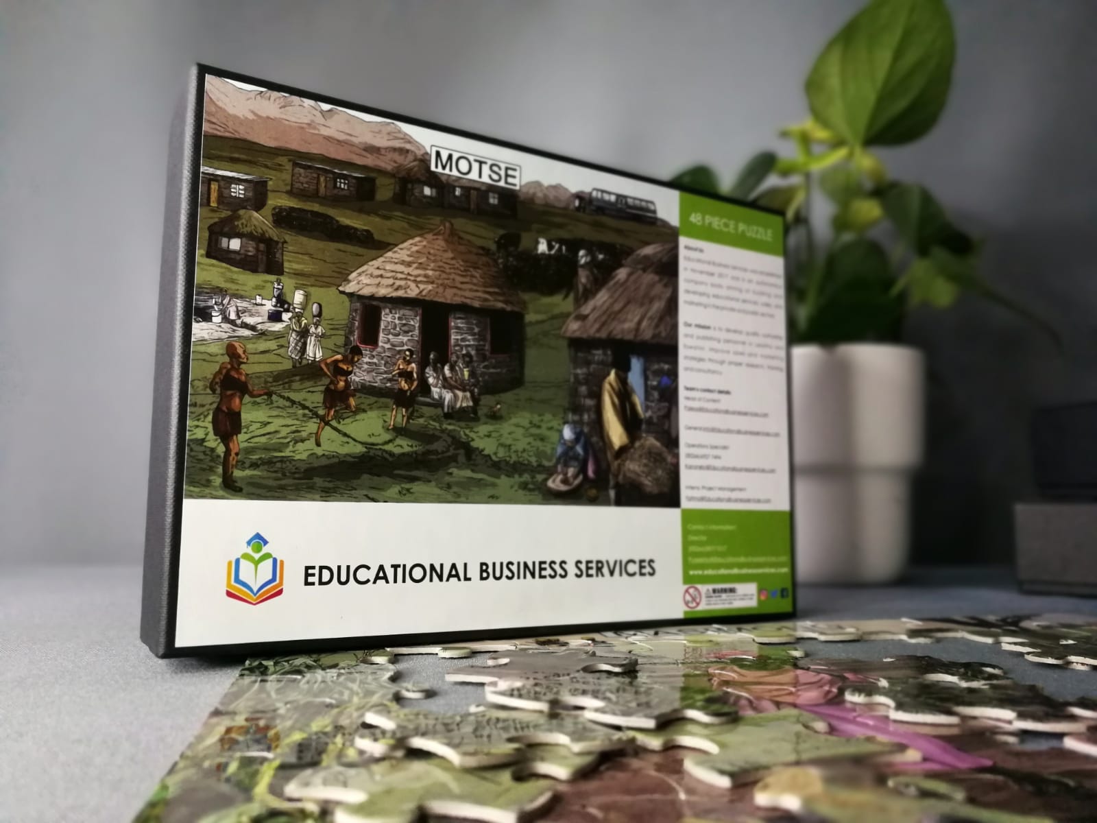 Motse Sesotho Construction Puzzle - Educational Business Services